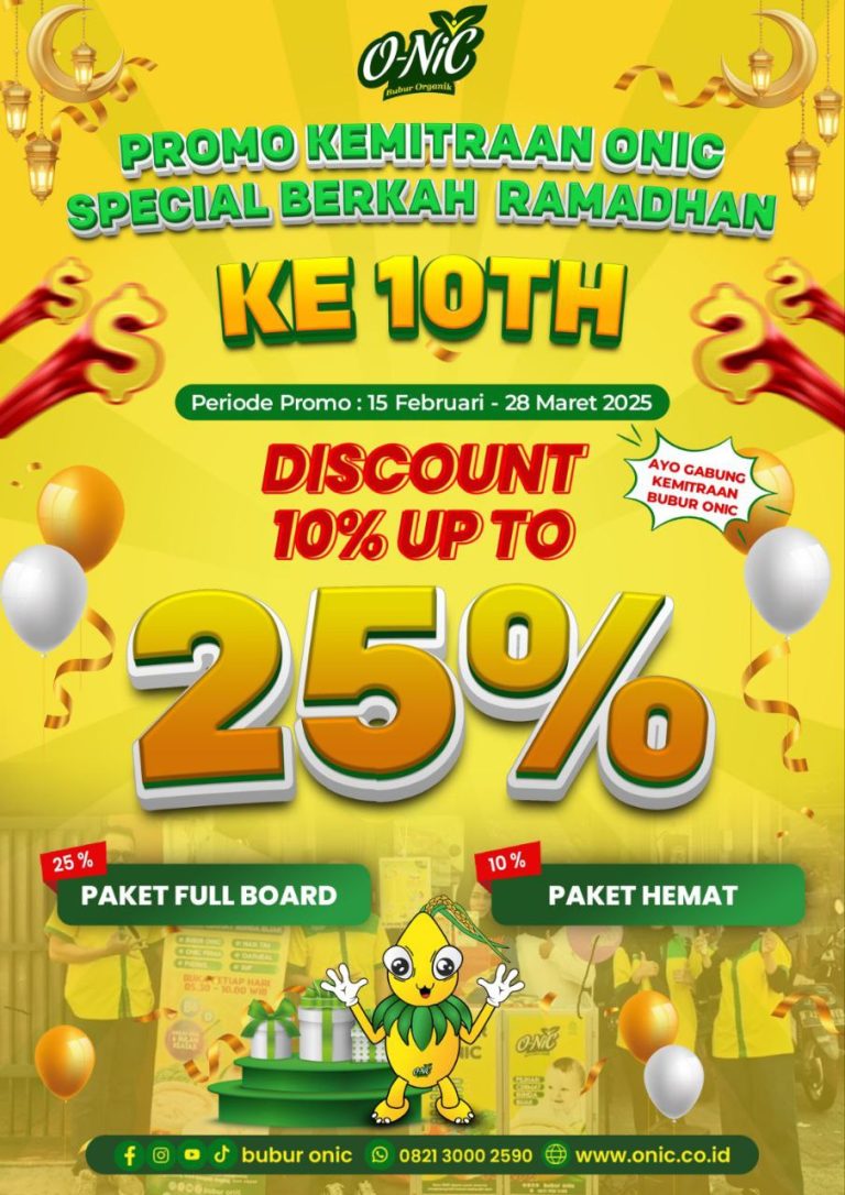 Promo : Onic – Bubur Organic | PT. Rofindiya Ekamulia Sukses
